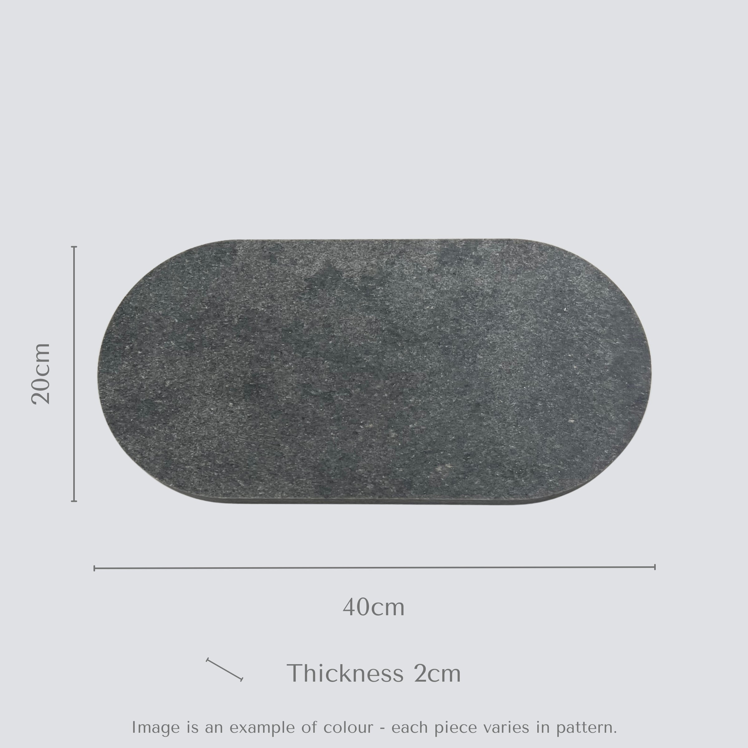 Rugged Concrete™ Quartz Double Arch Serving Platter
